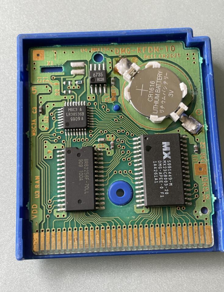 GB GBC GBA Game Catridge Save Battery CR1616 Holder For Gameboy Advanc ...