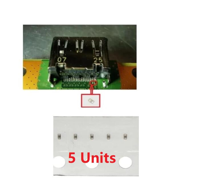 5 Pieces For PS5 Console HDMI Port Cap Ceramic Capacitor 100NF SMD SMT ...