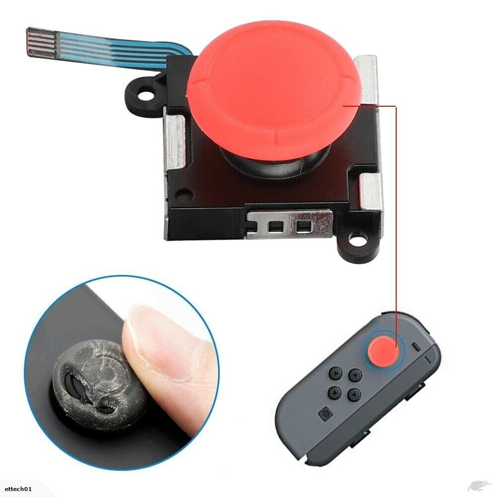 Blue/Red Replacement Analog Joystick Stick Rocker for Nintendo Switch ...