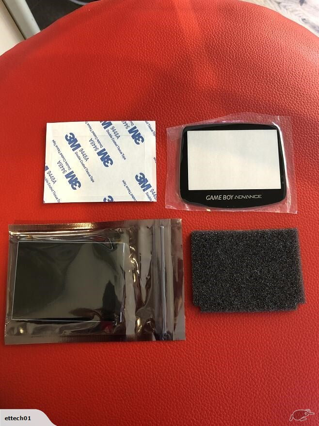 GBA Backlight Backlit IPS LED Screen + PCB Module Lvl10 BRT Beat. AGS1 ...
