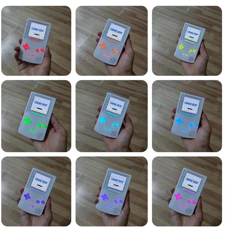 2024 New Game Boy Color LED V2 Mod Kit Inc Clear Conductive Pad Clear ...